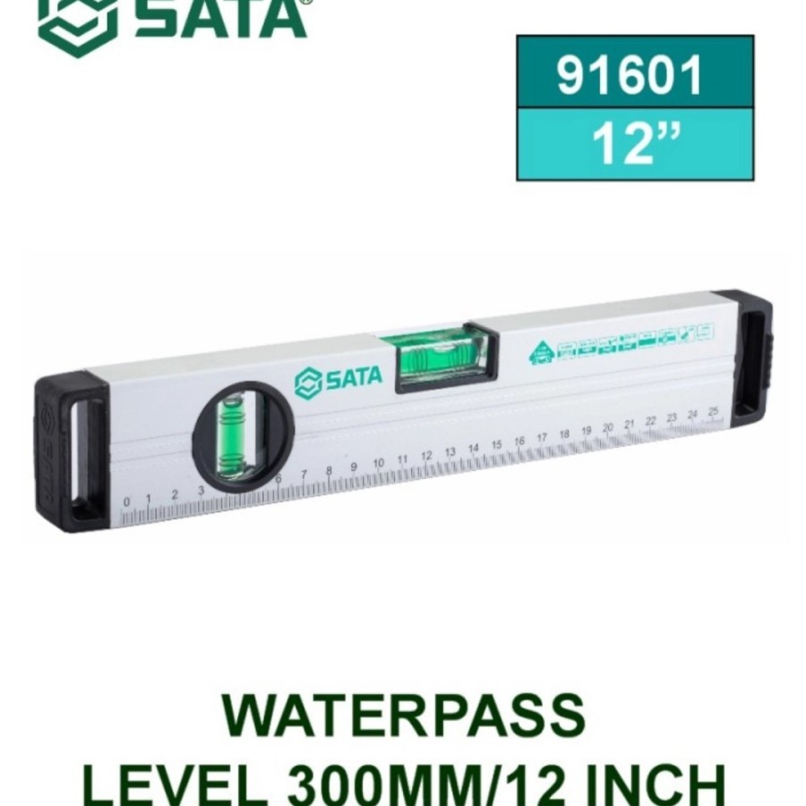 Jual Alat Ukur Waterpass 91601WATERPASS LEVEL 300MM/12 inch SATA ...