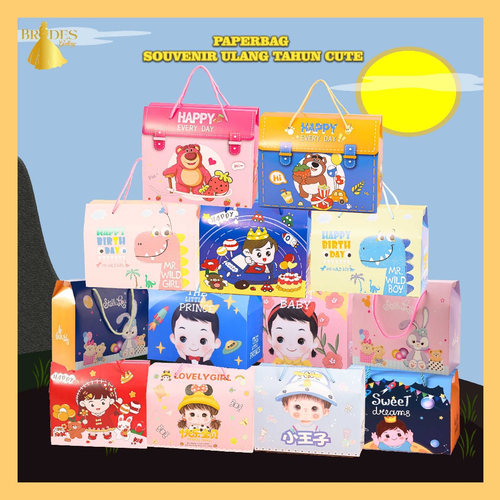 Jual BD Paperbag Ulang Tahun Besar / Goodie Bag Ulang Tahun Boy&Girl ...