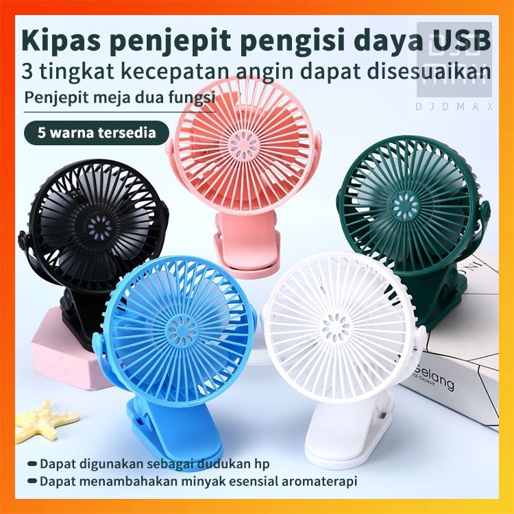Jual DJDMax Kipas Angin Listrik Mini Usb Dapat Dijepitkan Dan Berdiri ...
