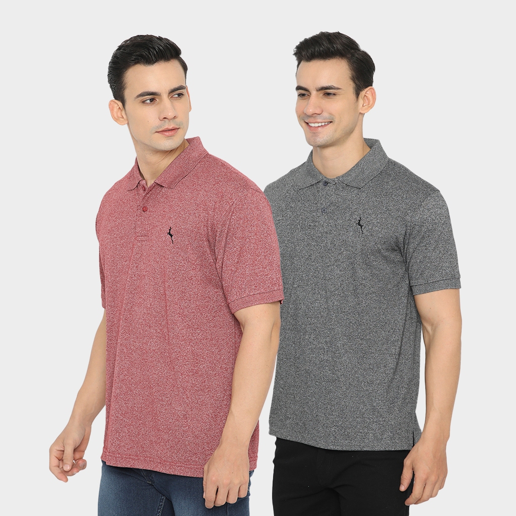 Jual ROMP Kaos Polo Kerah Pria - Bahan Siro Kancing 2 | Shopee Indonesia