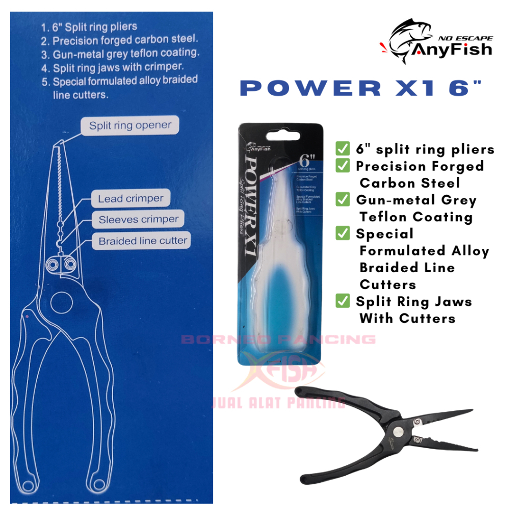 Jual Tang Split Ring Anyfish POWER X | Shopee Indonesia