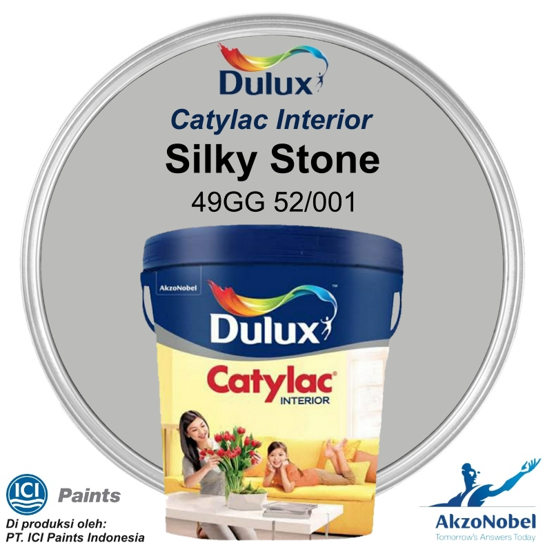 Jual CAT DULUX CATYLAC INTERIOR 5 KG - SILKY STONE 49GG 52/001 | Shopee ...