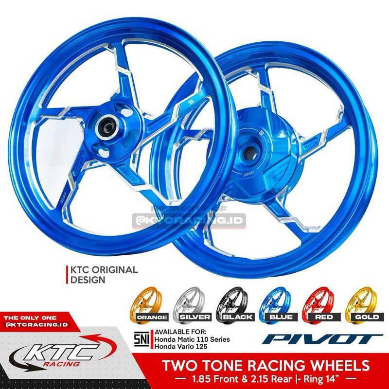 Jual Velg KTC Racing Pivot ktc original twotone cnc Vario 125 150 160 ...