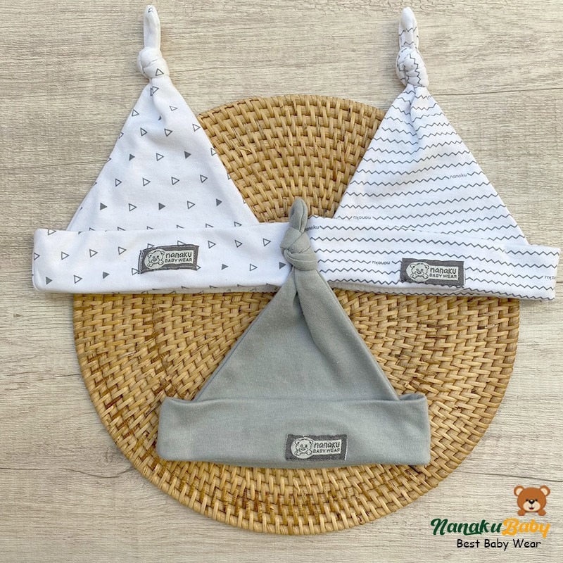 Jual 3 PCS Kupluk Bayi Topi Bayi Baru Lahir Anababy | Shopee Indonesia