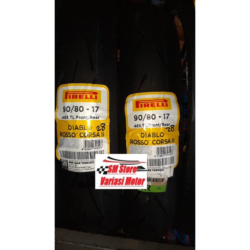 Jual Performa Ban basah kering Racing Pirelli Diablo Rosso Corsa 2 II ...