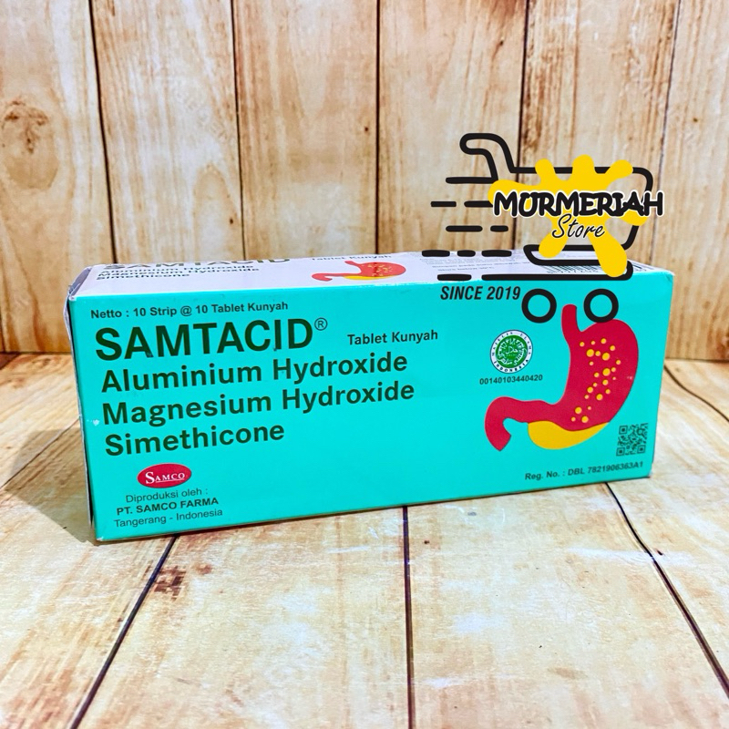 Jual SAMTACID Box 100 Tablet-Obat Asam Lambung,Mual,Kembung & Maag ...