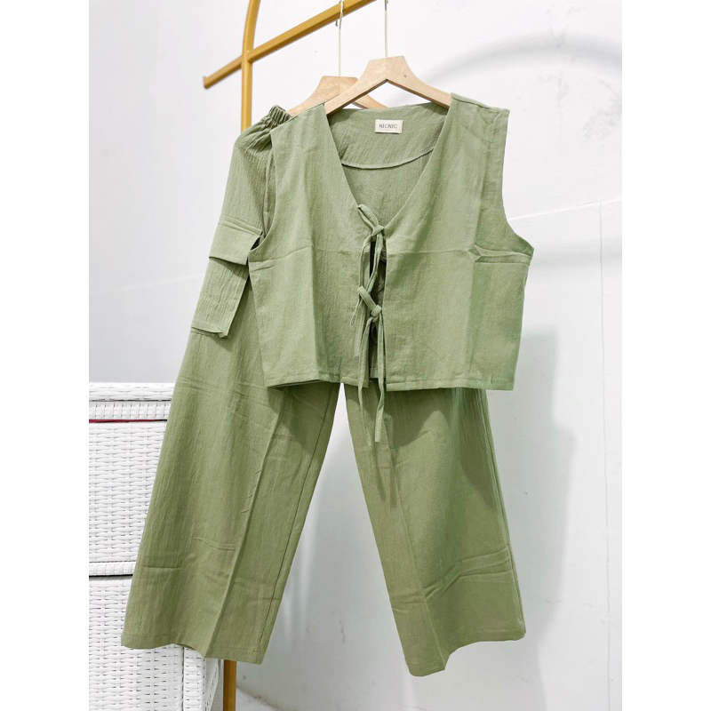 Jual Oneset vest tali cargo | Shopee Indonesia