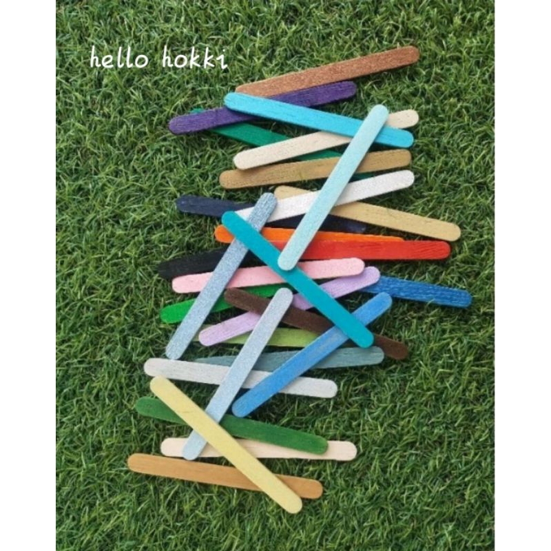 Jual Stik Es Krim/Stick Es Krim Warna Unik Mix Color isi 50 per pack ...