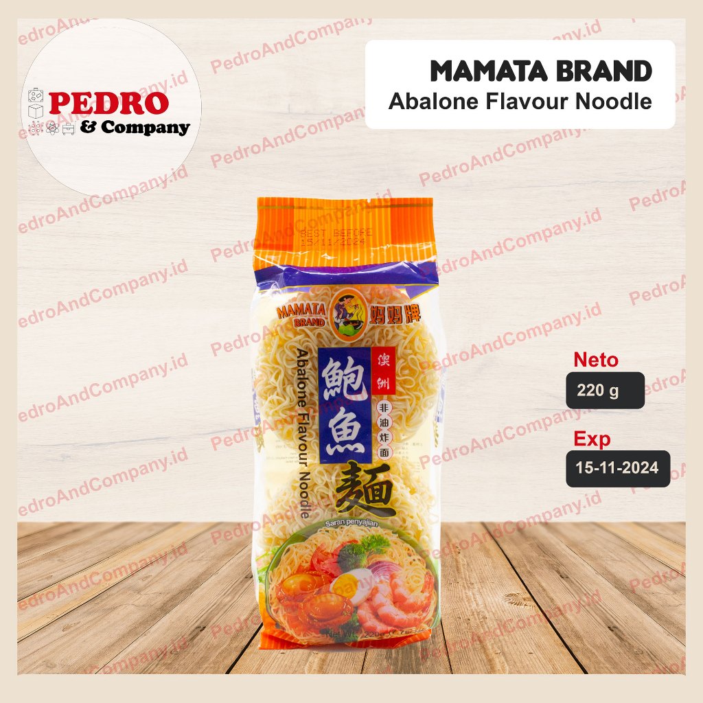 Jual Mamata brand abalone flavor noodle 220 gr - mie mi rasa abalon ...