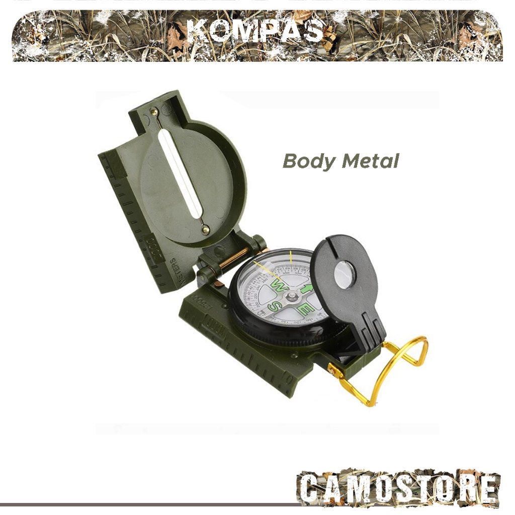 Jual BACA DESKRIPSI Kompas Bidik Tembak Forfar Portabel Lipat Metal ...