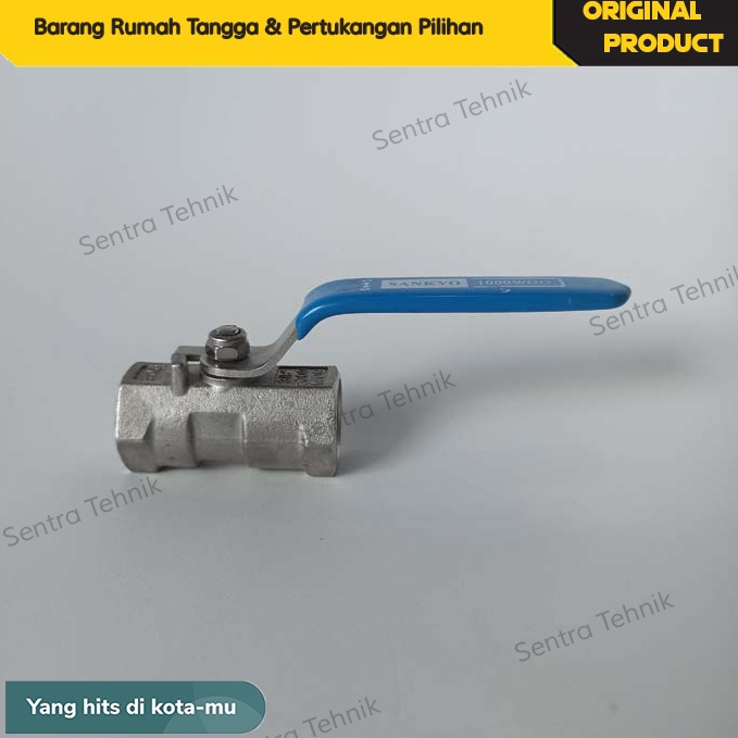 Jual Harga murah Stop Kran Air Stainless Steel 1/2" Ball Valve Sankyo ...