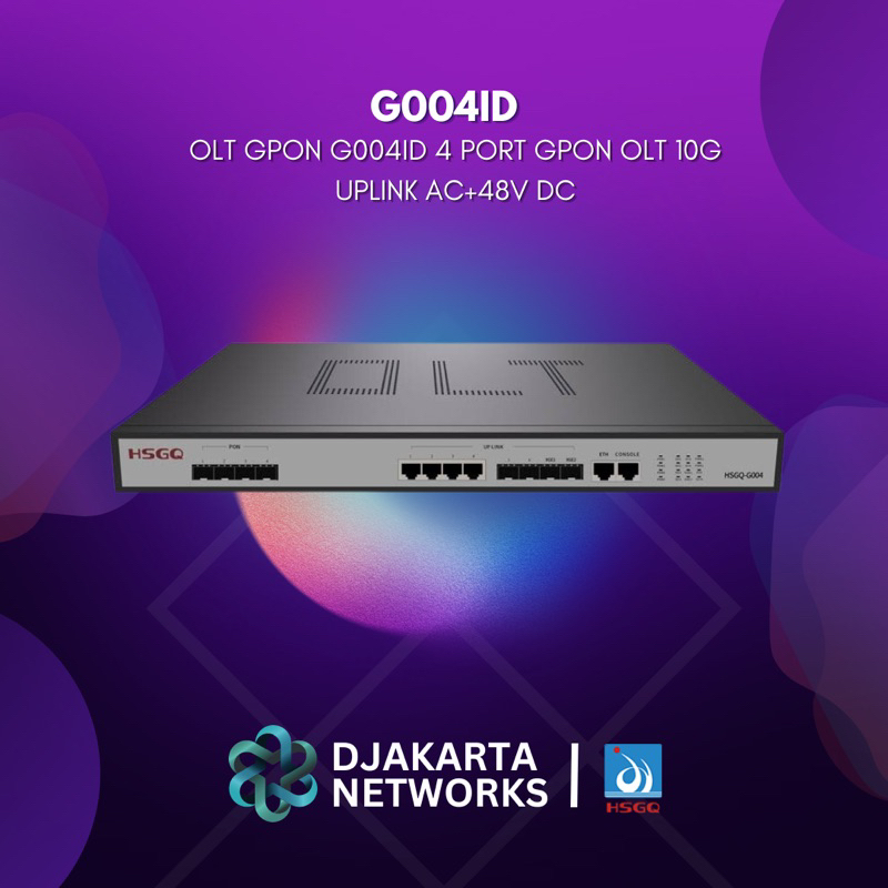 Jual HSGQ G04ID GPON OLT 4 PORT GPON OLT 10G UPLINK AC+48VDC G004 ...