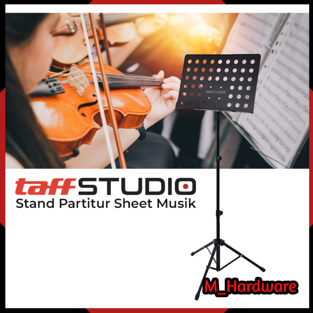 Jual Stand Partitur Sheet Musik Stand Tempat Naskah TaffSTUDIO - P-06HC ...