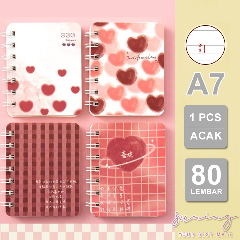 Jual Buku / Notebook Mini Ring A7 Motif-Suning Mall | Shopee Indonesia