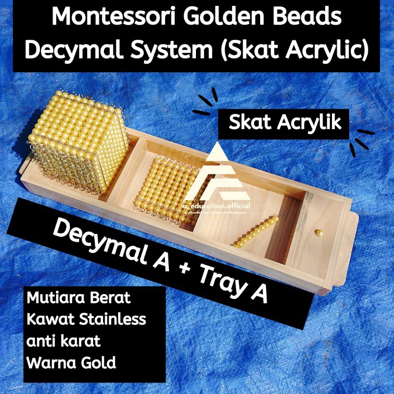 Jual Golden Beads Montessori Decimal System Paket A | Shopee Indonesia