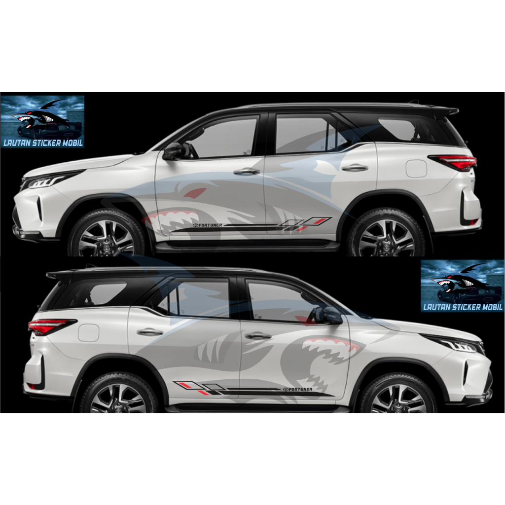 Jual stiker mobil fortiner cutting sticker dody samping toyota fortuner ...