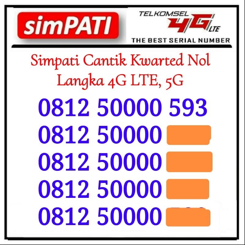 Jual 0Nomor Cantik Simpati - Nomor Cantik Telkomsel - Nomer Cantik ...