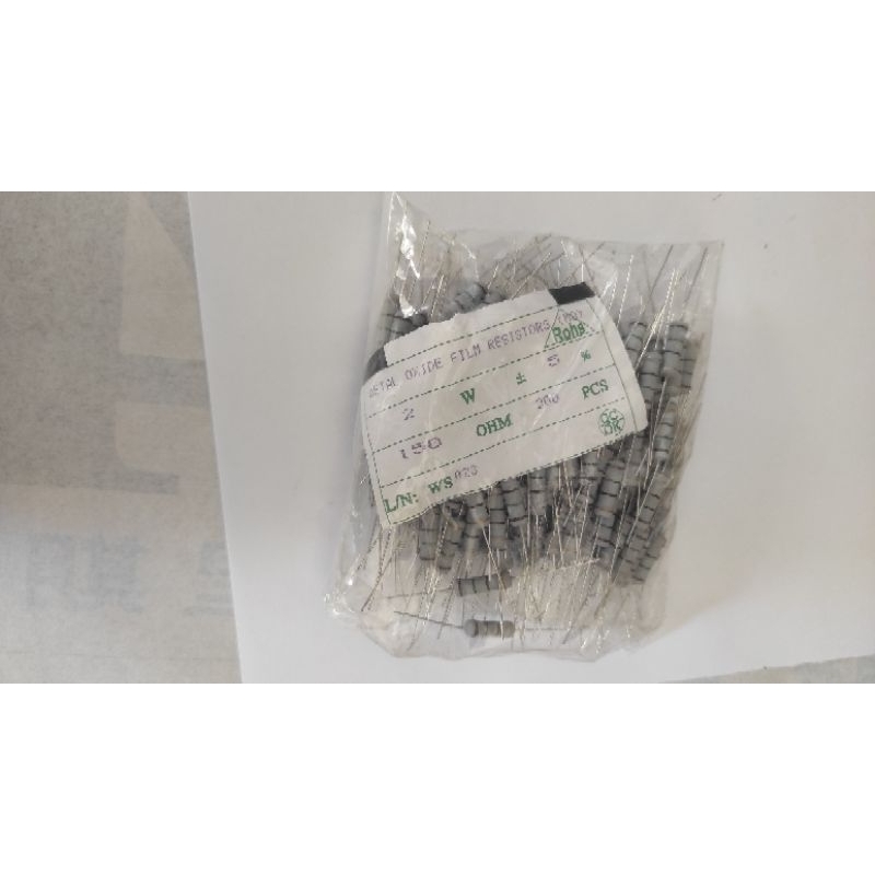 Jual 200 pcs resistor 2 watt 100 ohm 150 ohm R 2w 100R 150R | Shopee ...