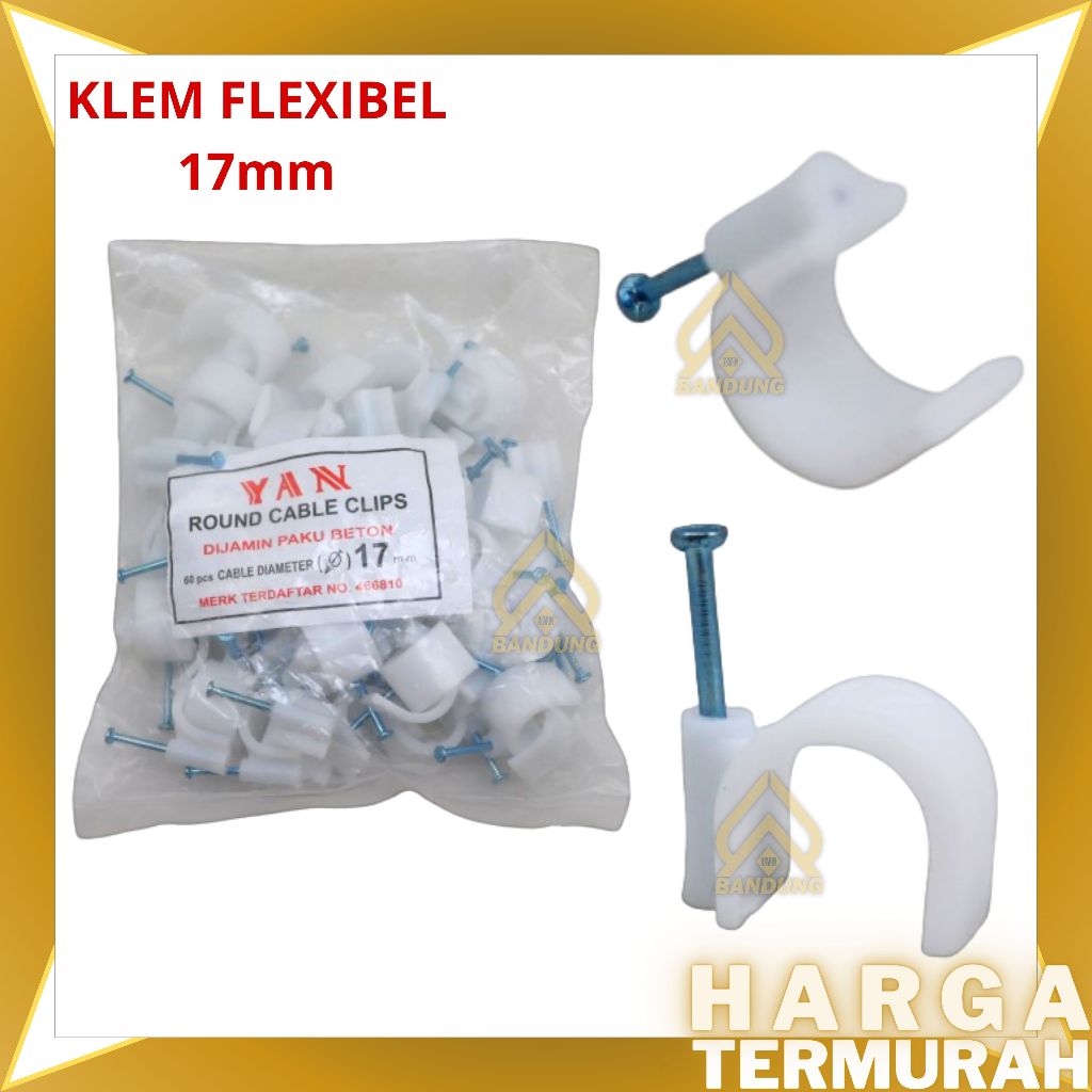 Jual KLEM KABEL 17 MM | KLEM SELANG FLEXIBLE AC | KLEM FLEXIBLE | PAKU ...