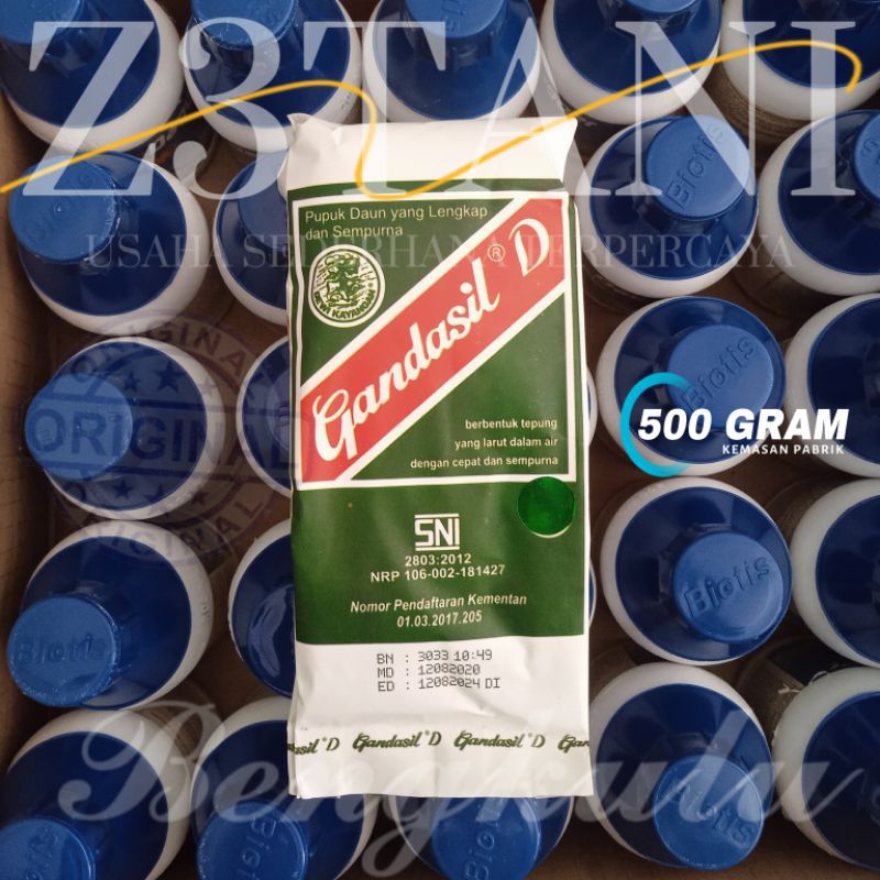 Jual GANDASIL D 500 GRAM Pupuk Daun Yang Lengkap dan Sempurna | Shopee ...