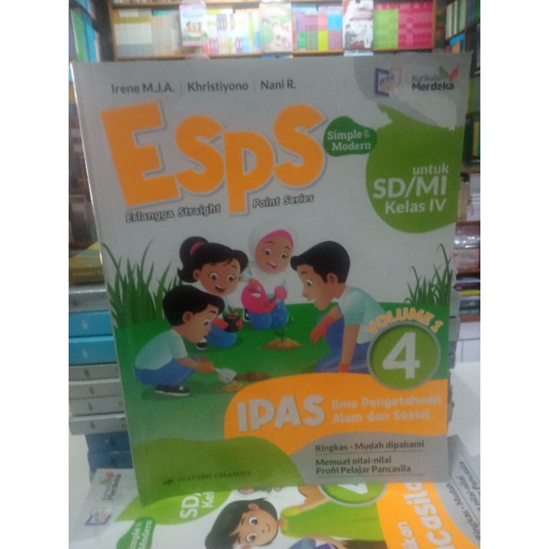 Jual BUKU ESPS IPAS VOLUME 1 UNTUK SD KELAS 4 KURIKULUM MERDEKA | Shopee Indonesia