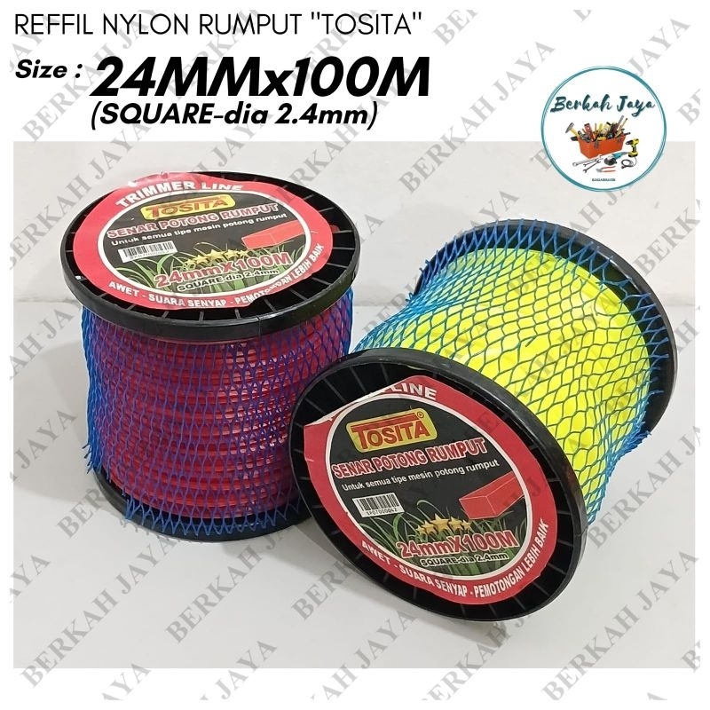 Jual Tali Senar Mesin Potong Rumput TOSITA | Trimmer Line | Pisau Senar ...