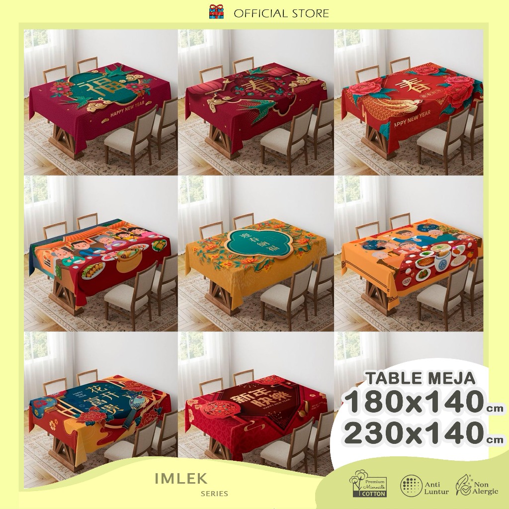 Jual Taplak Meja Premium Print Edisi Imlek CNY Chinese New Year CNY ...