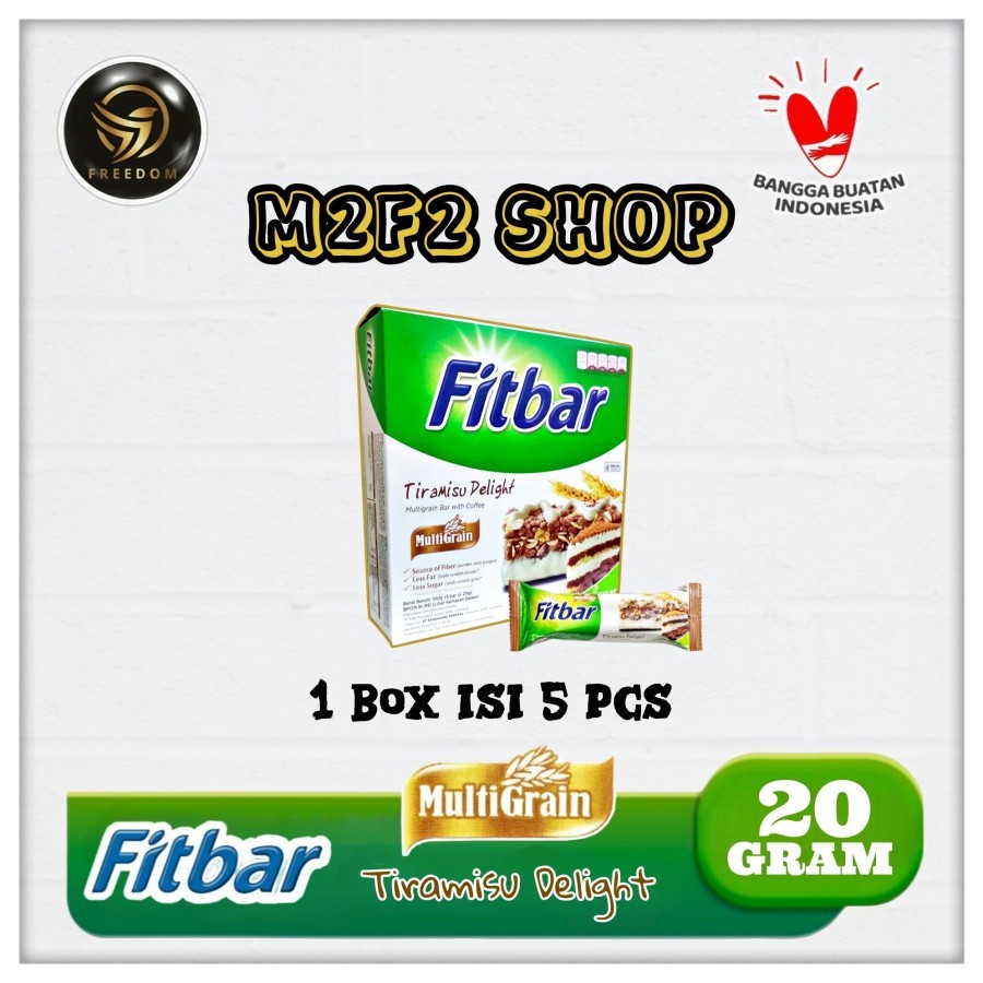 Jual Fitbar Multigrain Bar With Coffee | Tiramisu Delight - 20 gr ...