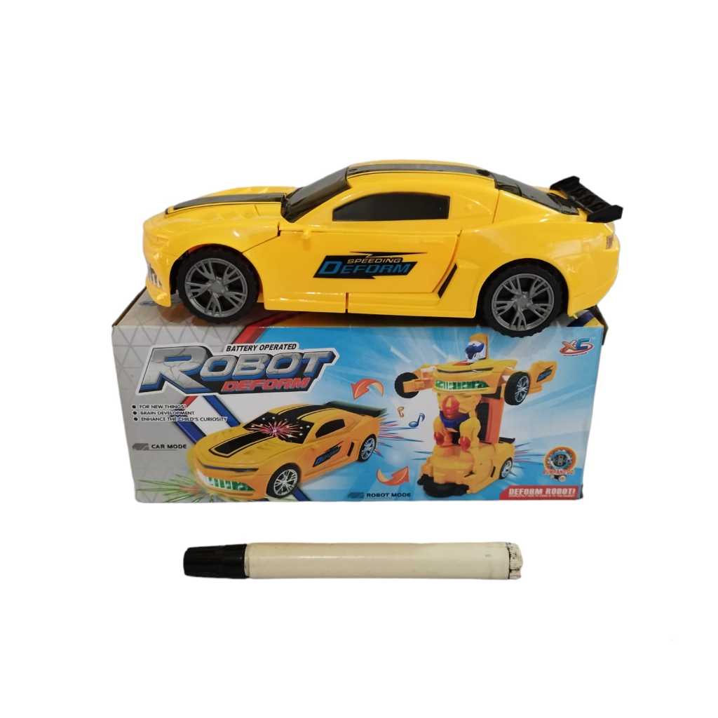 Jual Mainan Mobil Jadi Robot Baterai Berjalan Musik / Robot Deform Car ...