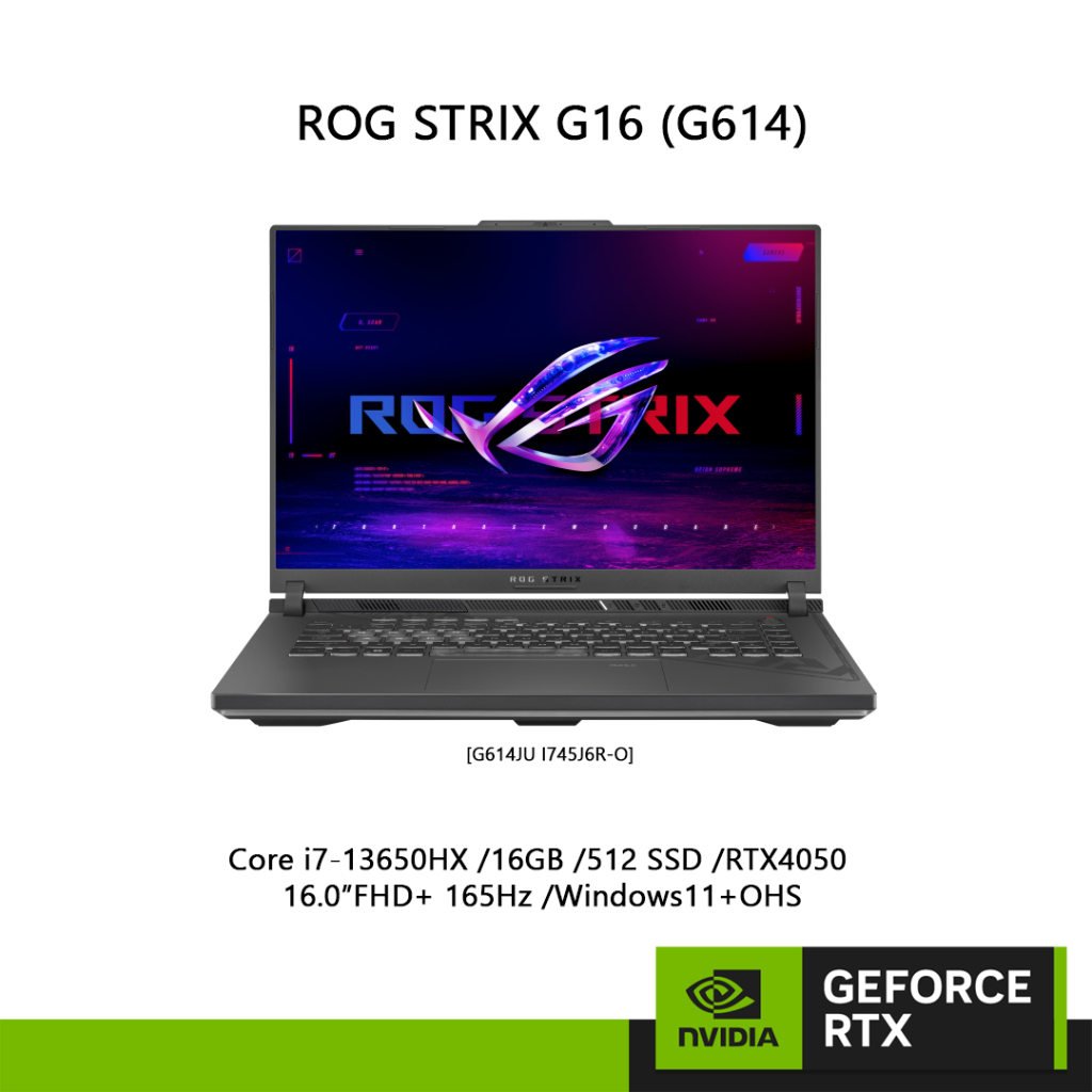 Jual ASUS G614JI I947C6G-O |i9-13980HX |32GB |1TB SSD |RTX4070-8GB |W11 ...