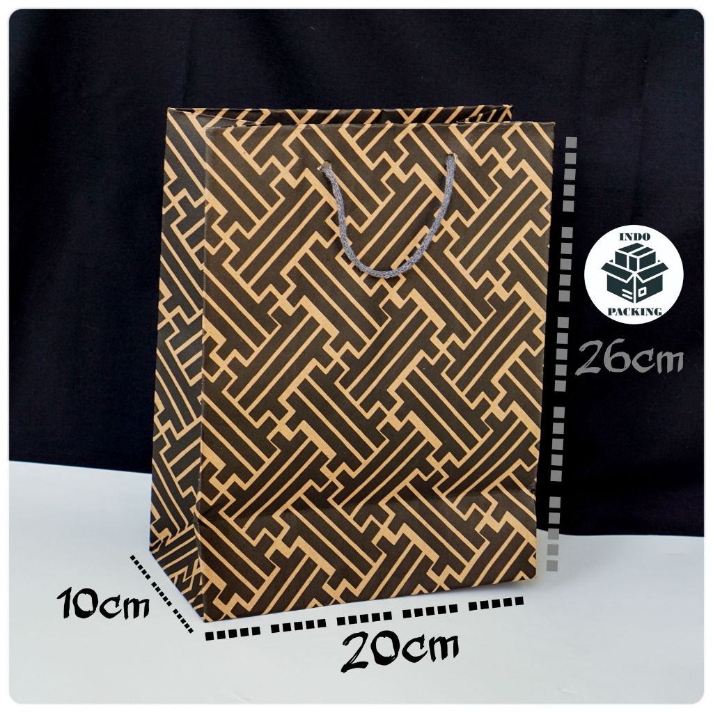 Jual Paperbag Motif Minimalis 20x10x26cm / Paper Bag Tas Kertas Suvenir ...