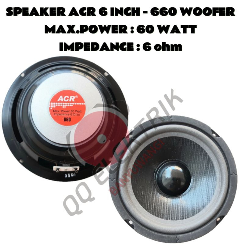 Jual Speaker ACR 6 inch ACR 660 Woofer, ACR 6 inch woofer Original ...