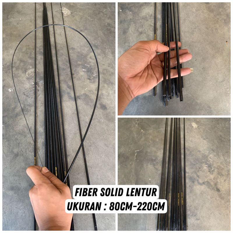 Jual BAHAN FIBER PANCIN SOLID LENTUR 70cm-220cm | Shopee Indonesia