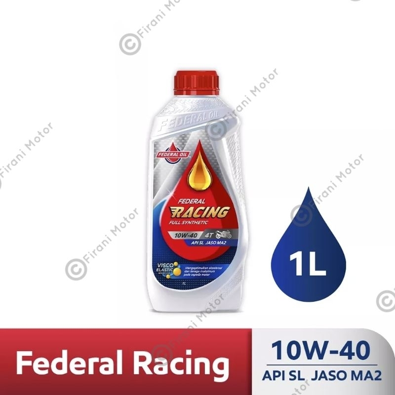 Jual OLI FEDERAL RACING ORIGINAL ISI 1000ML 1 LITER SAE 10W-40 FULL ...