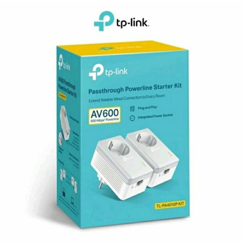 Jual TPLINK TL-PA4010P KIT AV600 Passthrough Powerline KIT (GFO ...