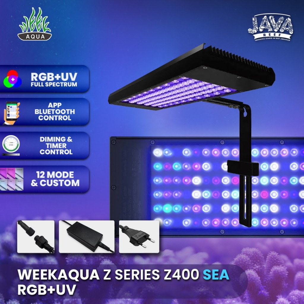 Jual Week Aqua Z400 SEA Z FULL SPECTRUM + UV Marine Aquarium Lightning ...