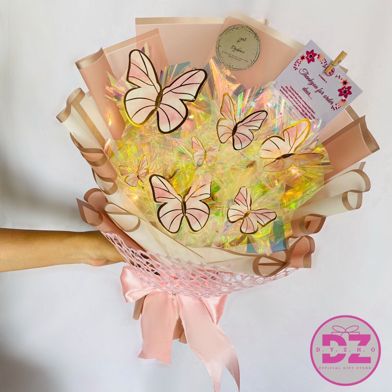 Jual [BISA INSTANT] READY BUKET KUPU KUPU LED BUTTERFLY | FREE TUMBLR ...