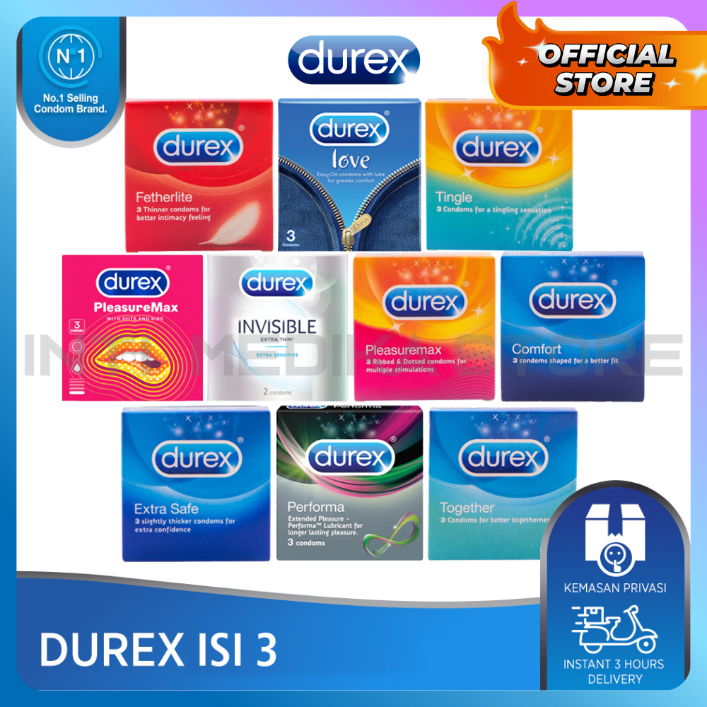 Jual DUREX - Kondom Tipis Isi 3 | Kondom Durex Halus Lembut | Shopee Indonesia