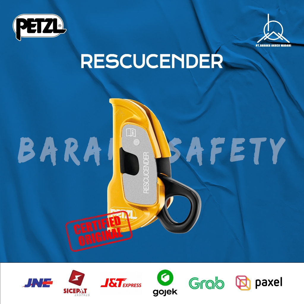 Jual PETZL RESCUCENDER Openable Cam-Loaded Rope Clamp for Professional ...