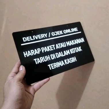 Jual Paket Taruh Di Kotak Sign In Acrilik Timbul | Shopee Indonesia