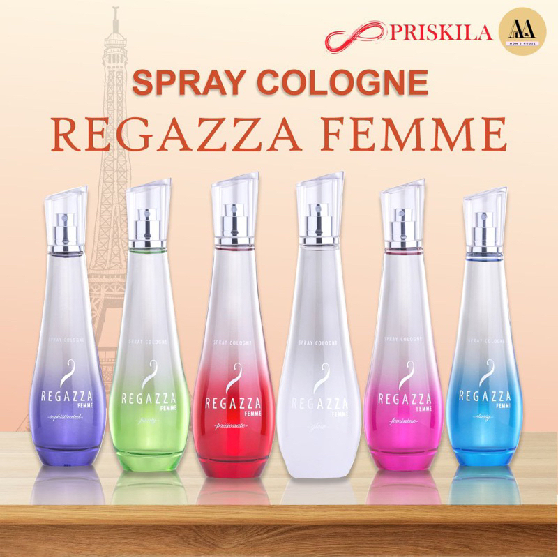 Jual REGAZZA FEMME GLOW SPRAY COLOGNE 100ML (PCS) | Shopee Indonesia