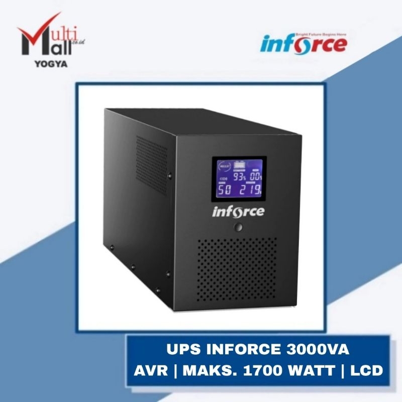 Jual Inforce UPS 3000VA 3KVA LCD Display 1700 Watt with Stabilizer (AVR ...