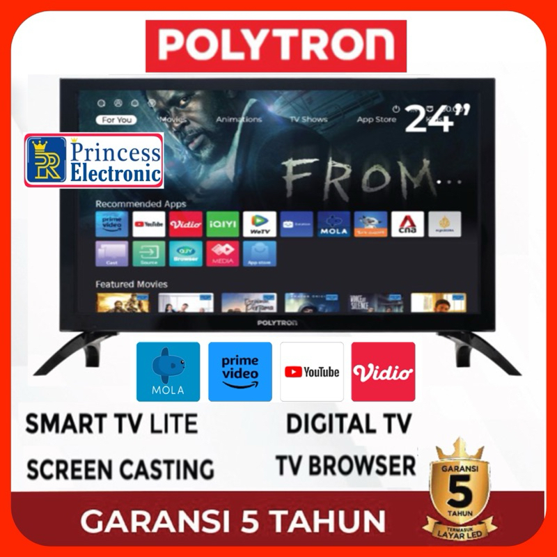 Jual Polytron Easy Smart Digital TV 24 inch PLD 24CV1869 | Shopee Indonesia