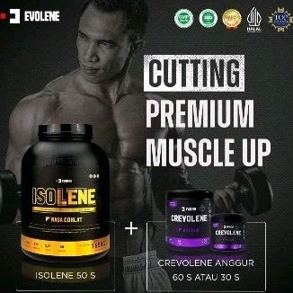 Jual ISOLENE KEMASAN 50 SACHET + CREVOLENE 30/60 Servings | Shopee ...