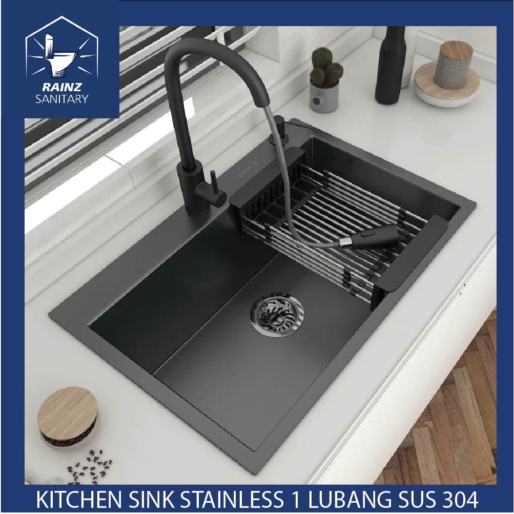 Jual Kitchen Sink / Bak Cuci Piring 1 Lubang Besar Large Stainless ...