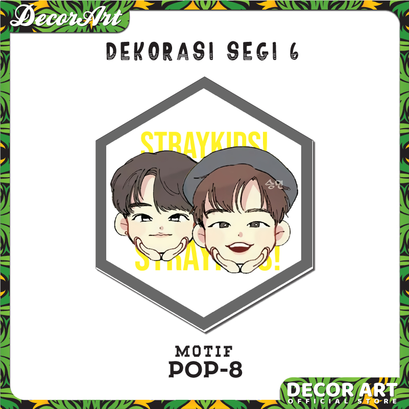 Jual DecorArt - Dekorasi Dinding Segi 6 Hexagonal Tema K-POP BTS Army ...