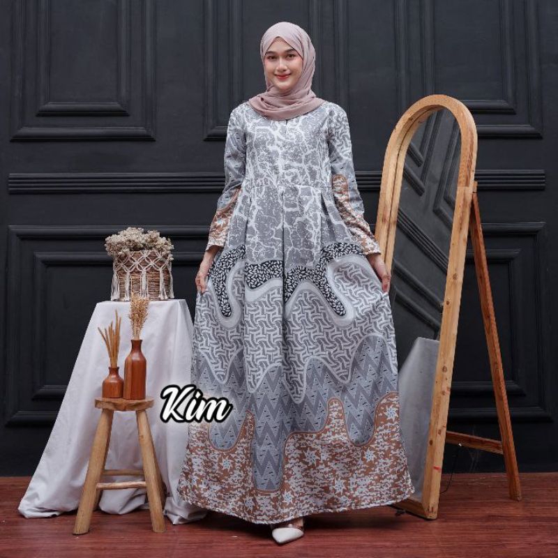 Jual MS GAMIS BATIK SRIWEDARI MAXI BUMIL/BUSUI KATUN ALL SIZE & JUMBO ...