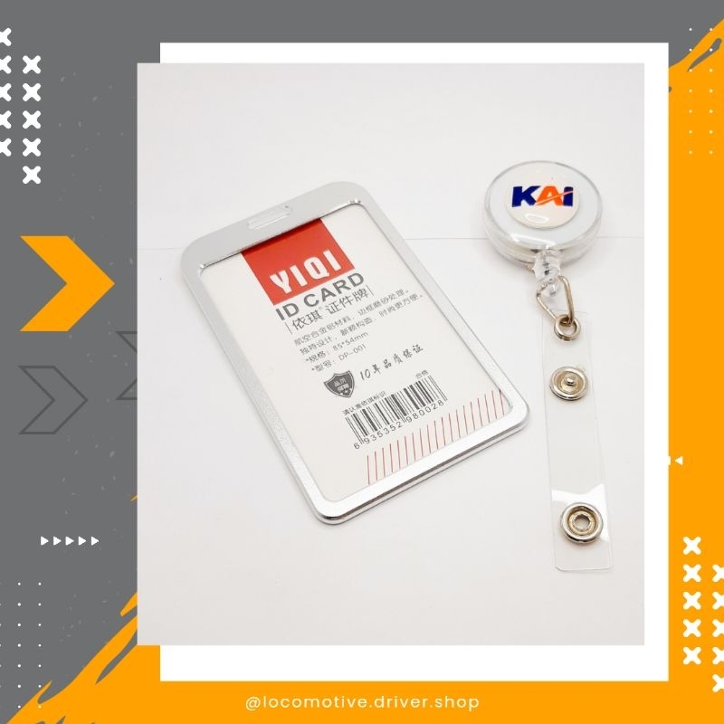 Jual ID CARD HOLDER YOYO PT KAI KCI KAWIS PREMIUM LUXURY BAHAN ...