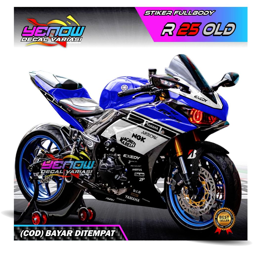 Jual Decal Stiker Motor Fullbody R25 Old Deseign Race GP | Shopee Indonesia