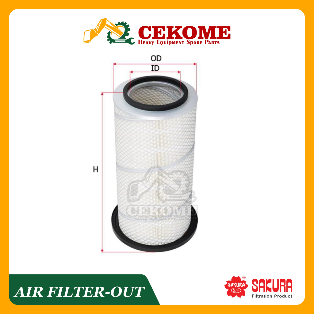 Jual Air Filter Outer Sakura A-5639 Sparepart Alat Berat Filter Udara Outer | Shopee Indonesia